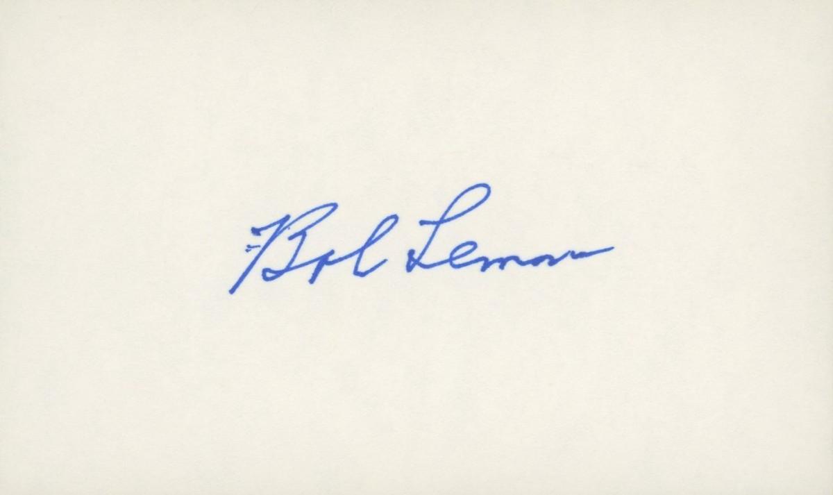 Bob Lemon original signature | EstateSales.org