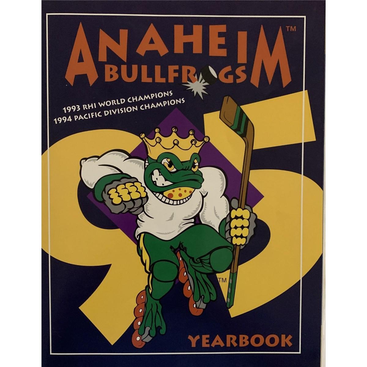 Anaheim Bullfrogs 1995 team yearbook | EstateSales.org
