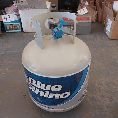 FULL BLUE RHINO PROPANE TANK | EstateSales.org