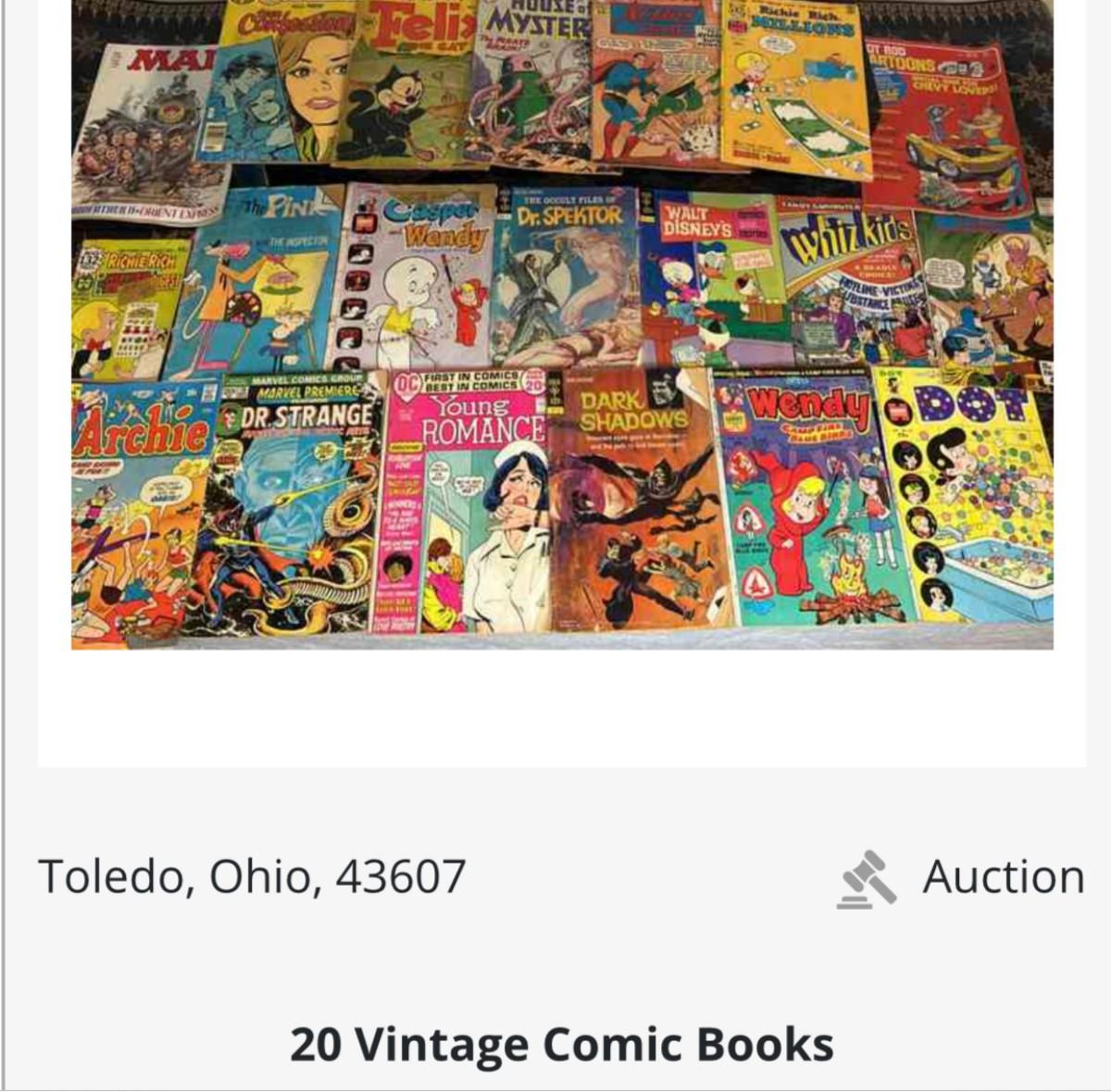 20 Vintage Comic Books | EstateSales.org