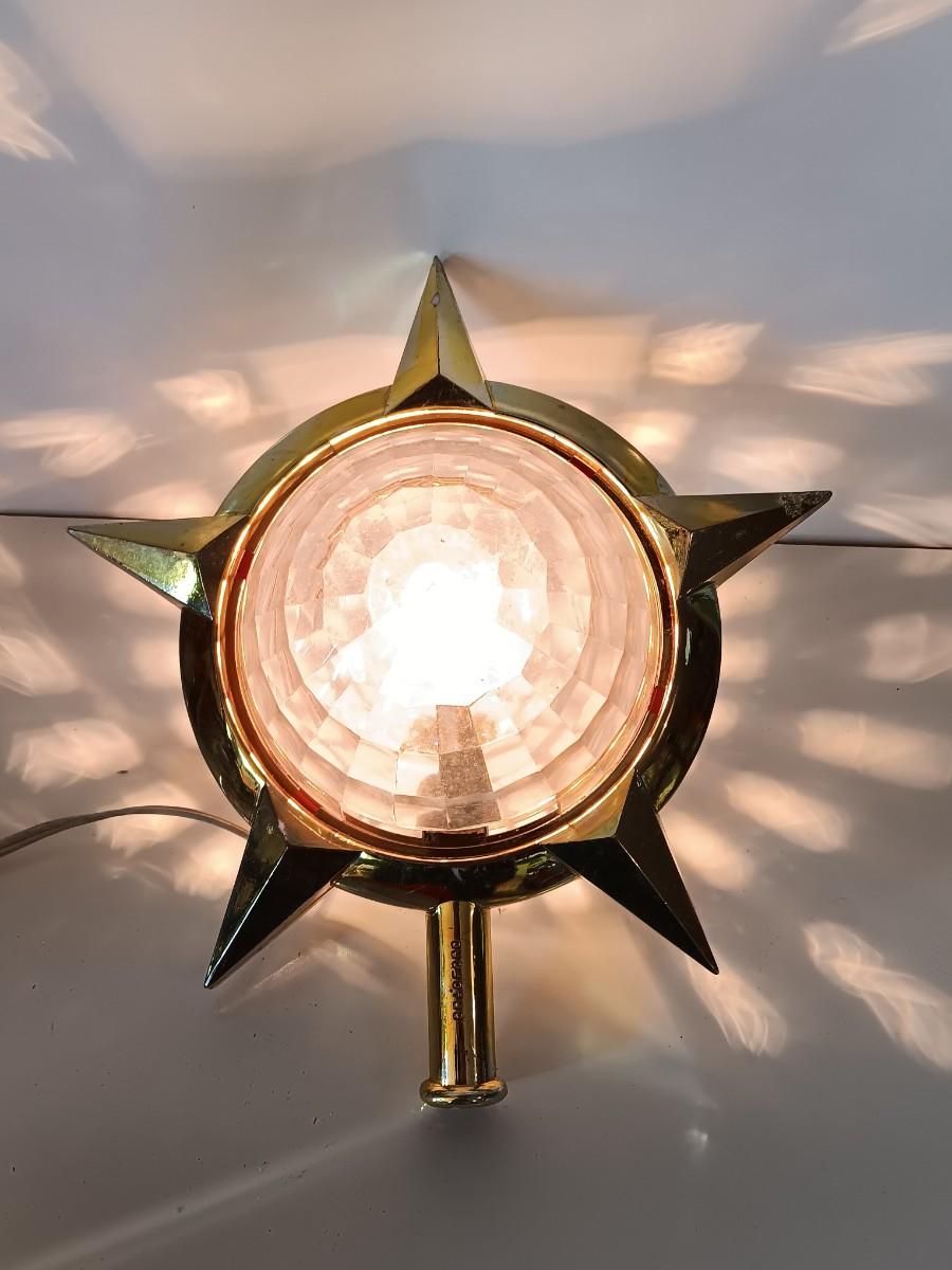 Vintage Bradford Christmas Tree Topper Spinner Motion Lamp ...