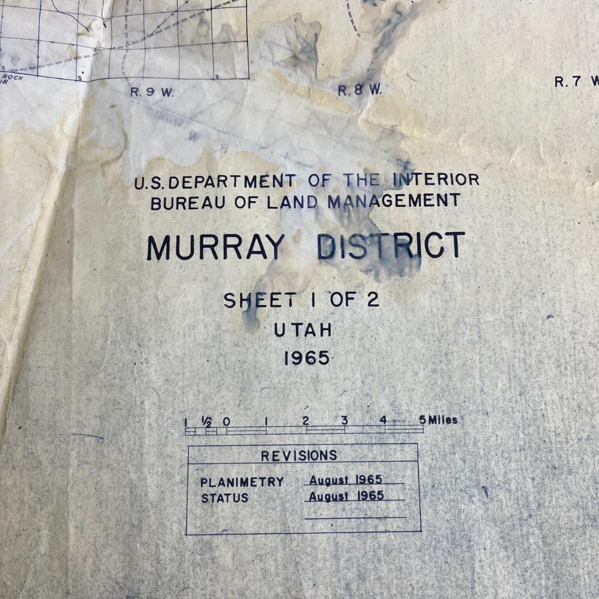 1965 Murray District Map | EstateSales.org