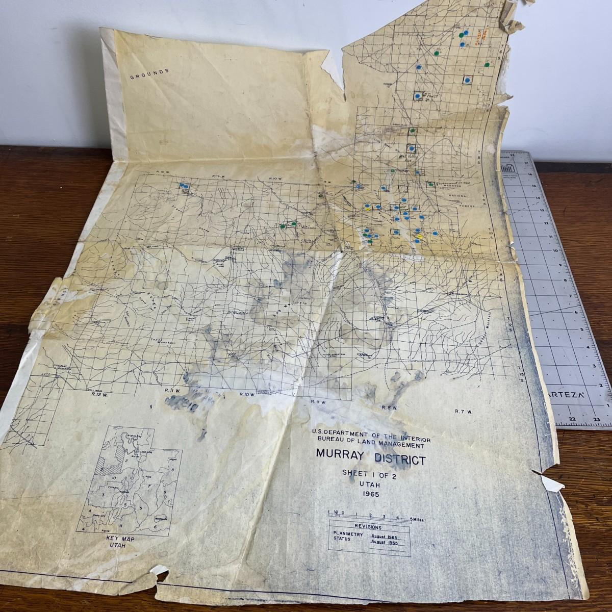 1965 Murray District Map | EstateSales.org