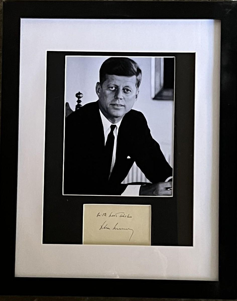 John F. Kennedy framed original signature | EstateSales.org