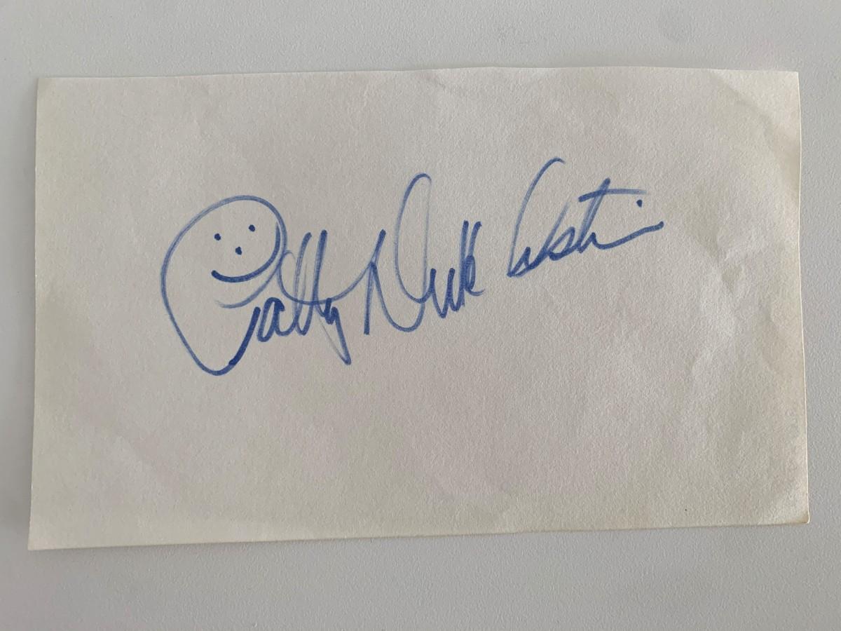 Actress Patty Duke Aston original signature | EstateSales.org