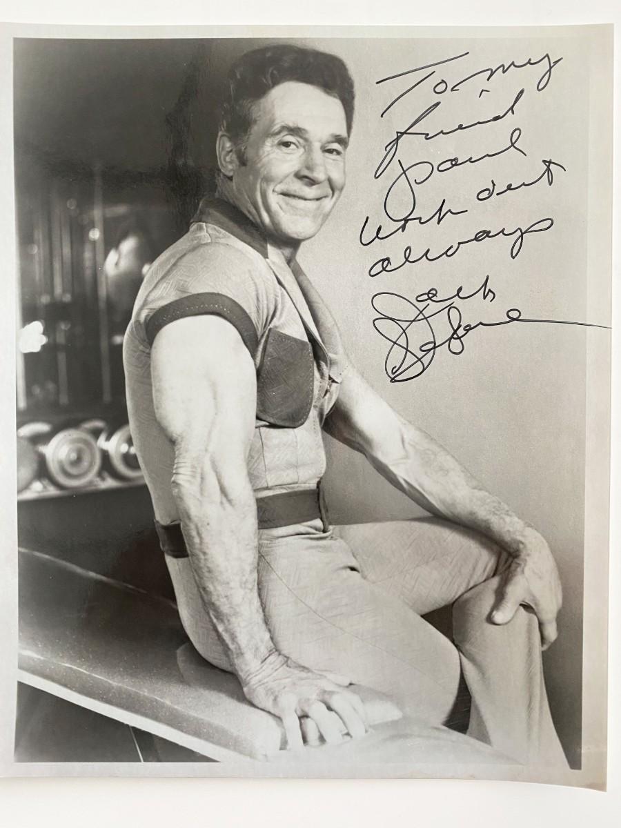 Exercise host Jack Lalanne signed photo. | EstateSales.org