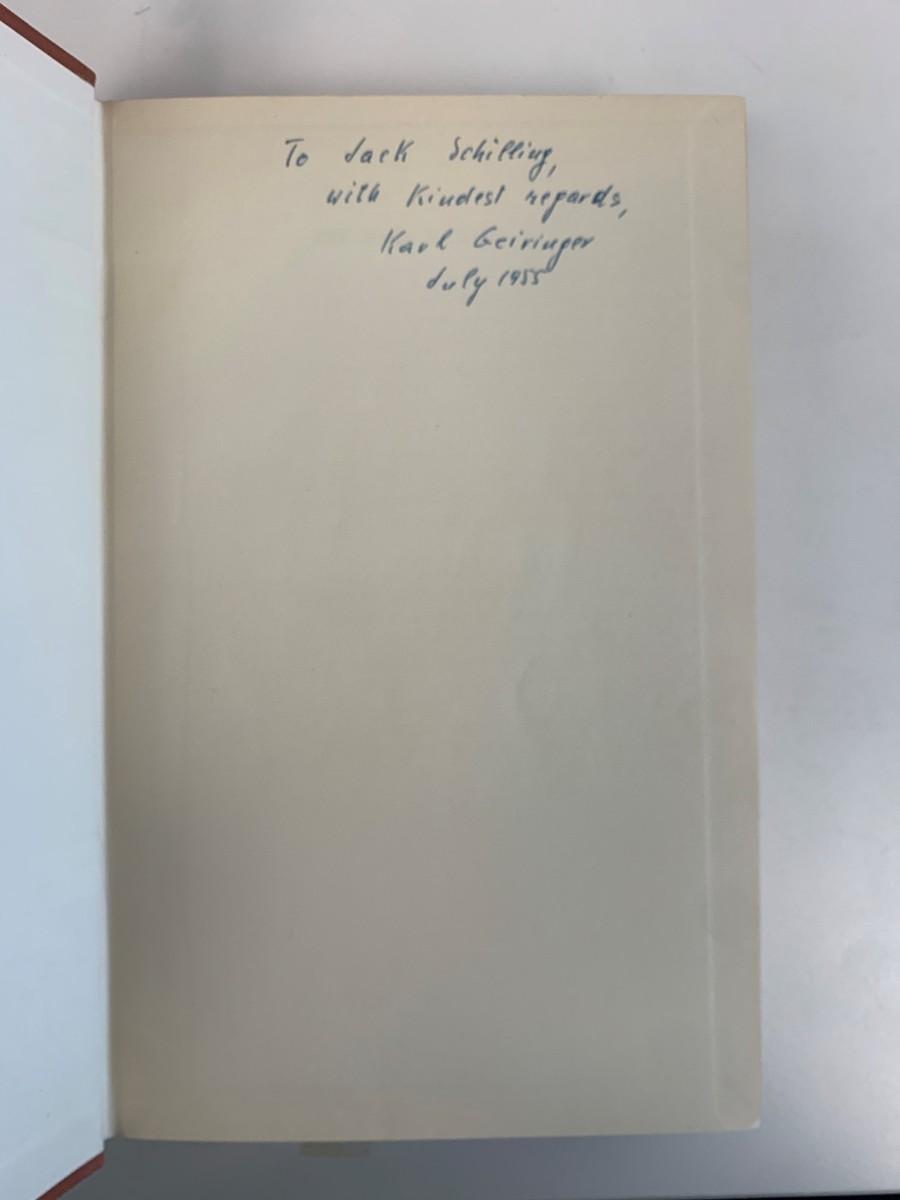 The Bach Family Karl Geiringer signed first edition book | EstateSales.org