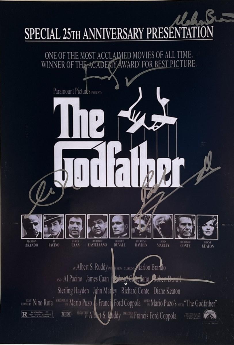 The Godfather cast signed mini poster | EstateSales.org