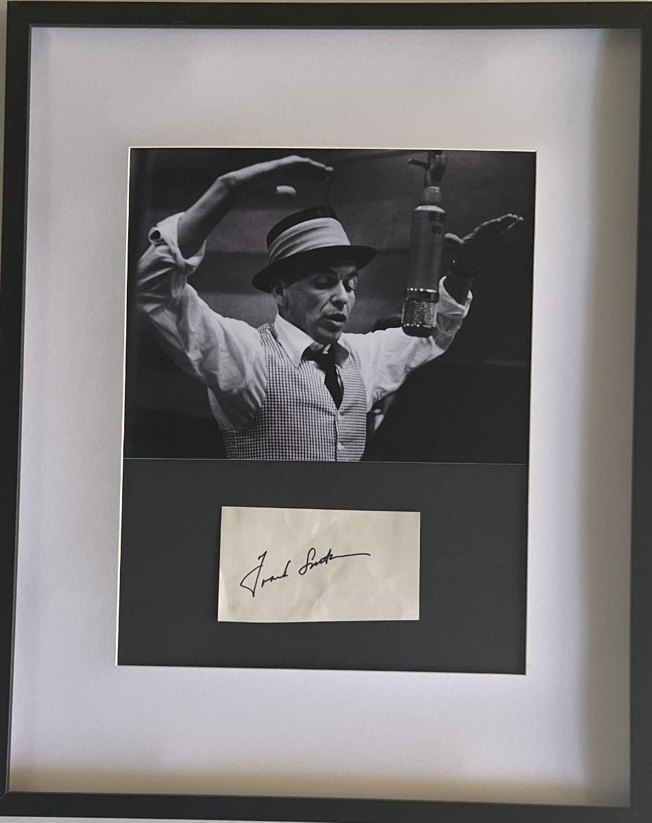 Rat Pack Frank Sinatra original signature collage | EstateSales.org