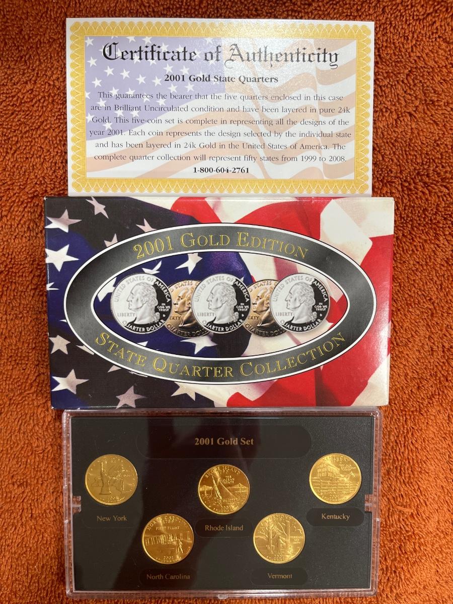 2001 Gold Edition State Quarter Set | EstateSales.org