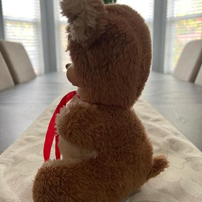 Vintage Rushton Rubber Face Rare Sad Crying Bear Plush | EstateSales.org