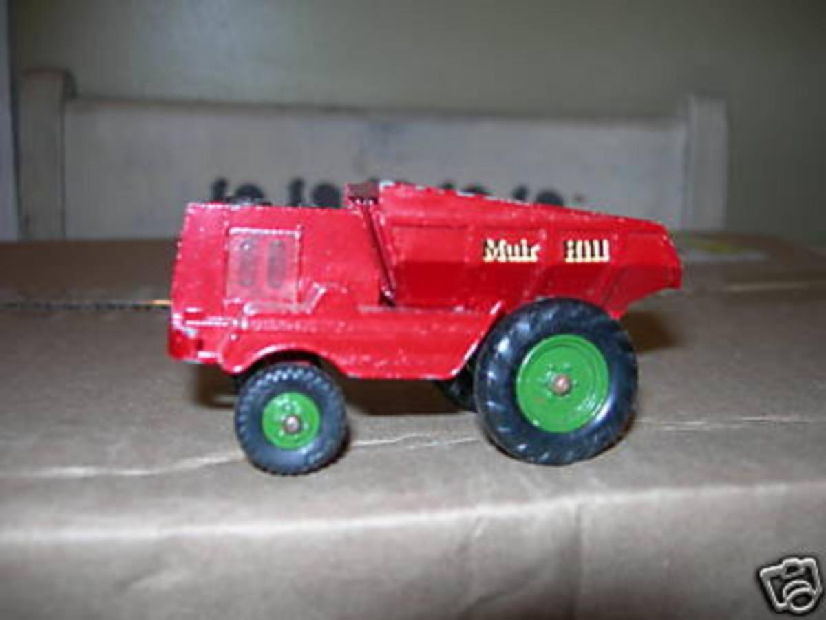 Vintage Matchbox king Size K-2 MUIR HILL Dump Truck with Green Wheels ...