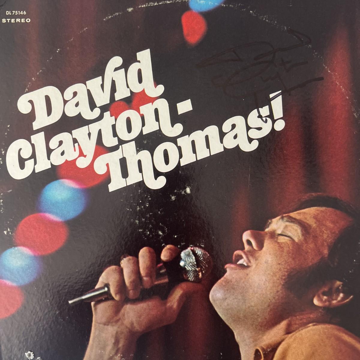David Clayton-Thomas signed album | EstateSales.org