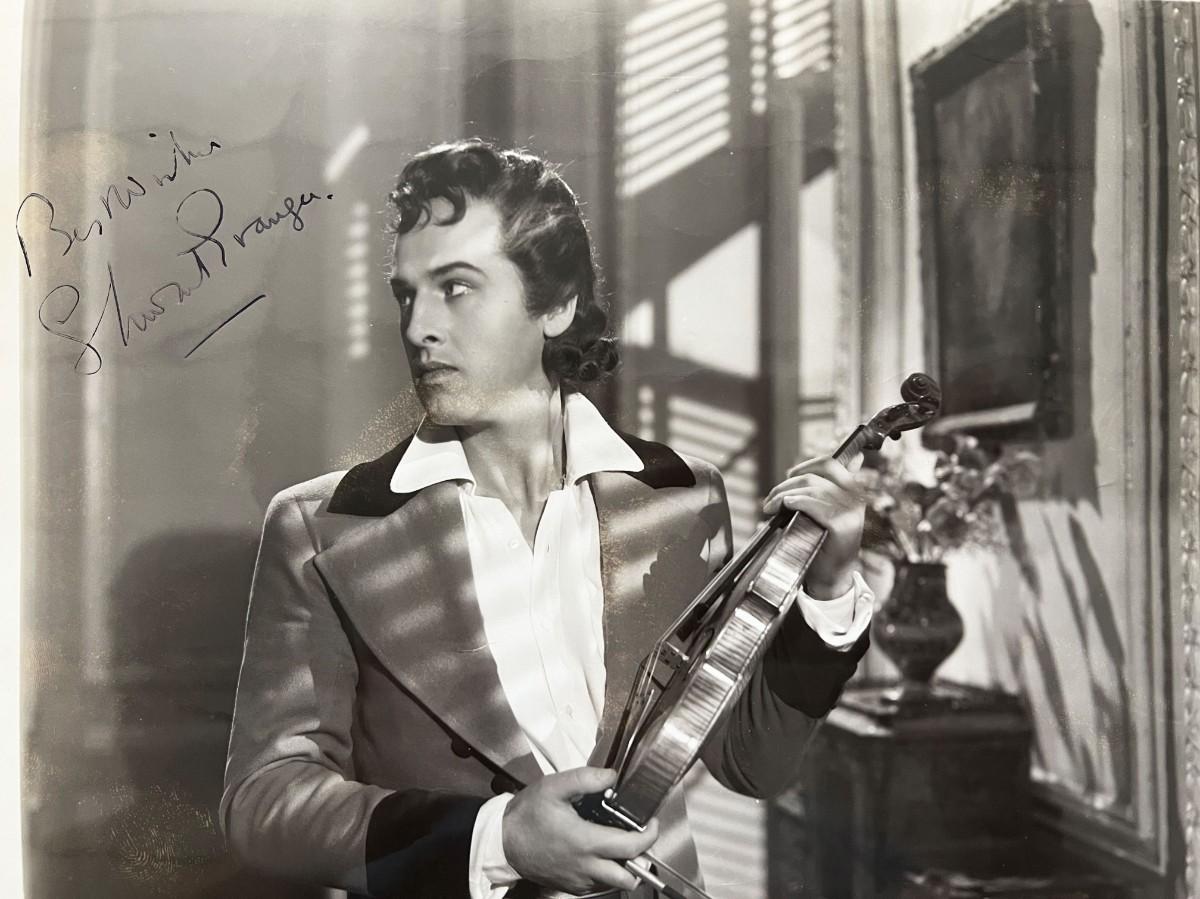 The Magic Bow Stewart Granger signed movie photo | EstateSales.org