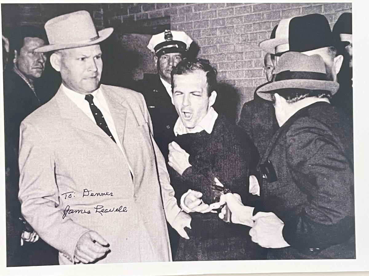 Jack Ruby shooting Lee Harvey Oswald photo signed by Detective James R ...