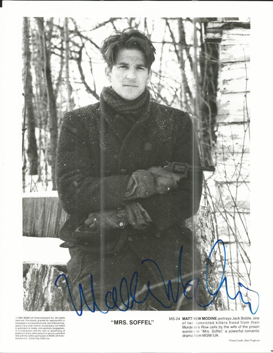 Mrs. Soffel Matthew Modine Signed Movie Photo | EstateSales.org