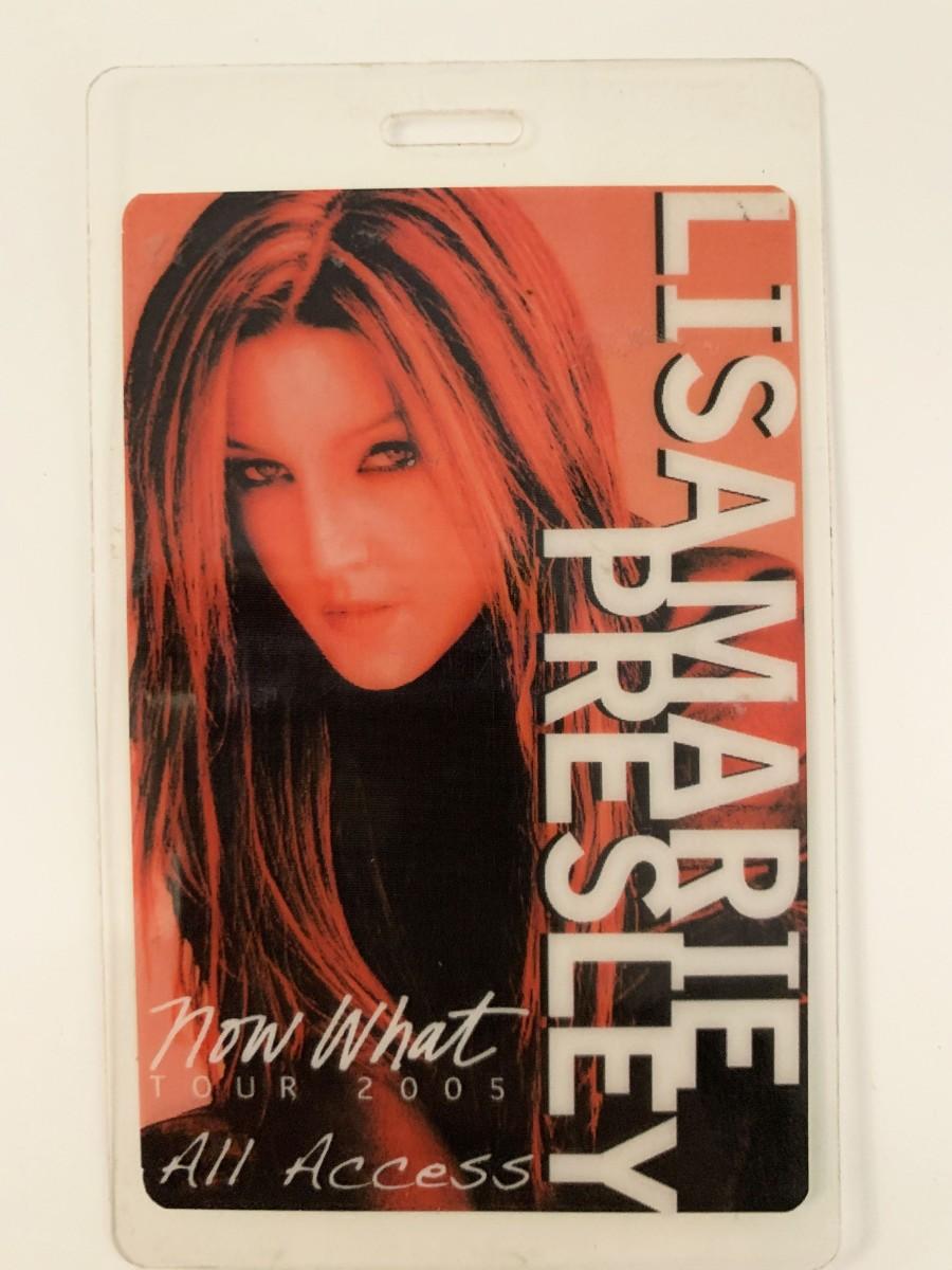 Lisa Marie Presley Now What 2005 Tour All Access Pass | EstateSales.org