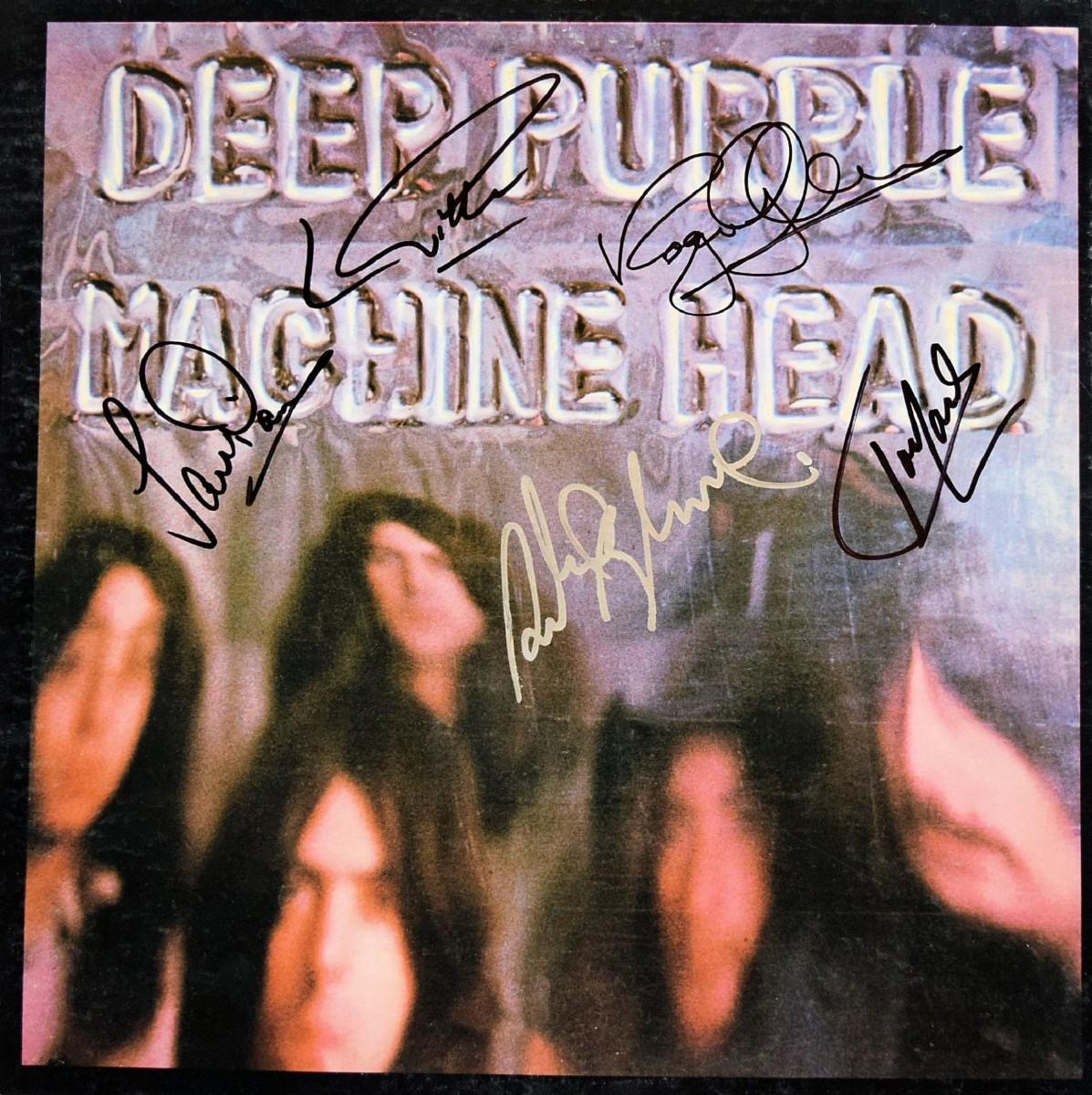 Deep Purple Machine Head signed album | EstateSales.org