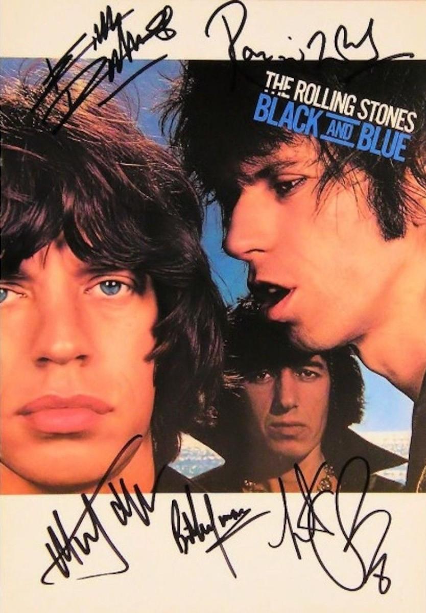 The Rolling Stones Black N Blue signed program | EstateSales.org