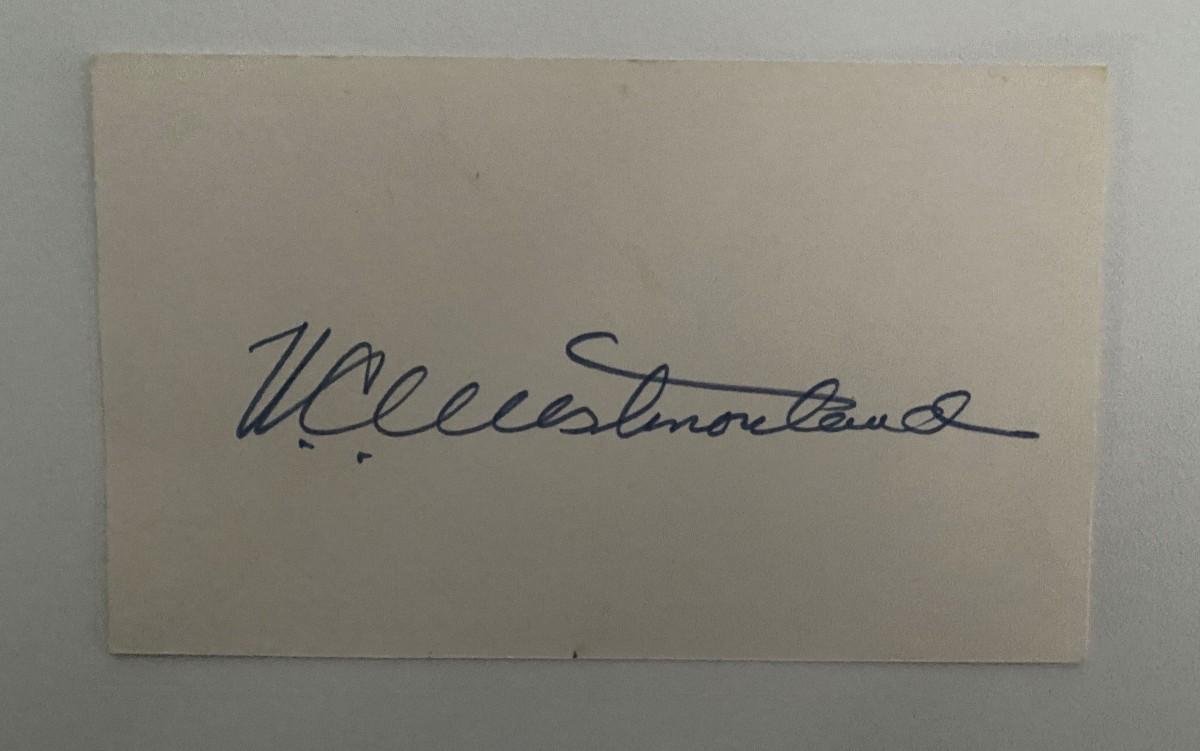 United States Army general William Westmoreland signature cut ...