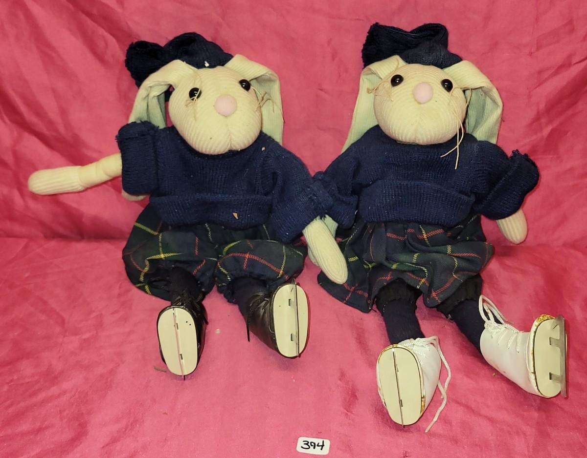 Cute Pair of Rabbit Dolls | EstateSales.org