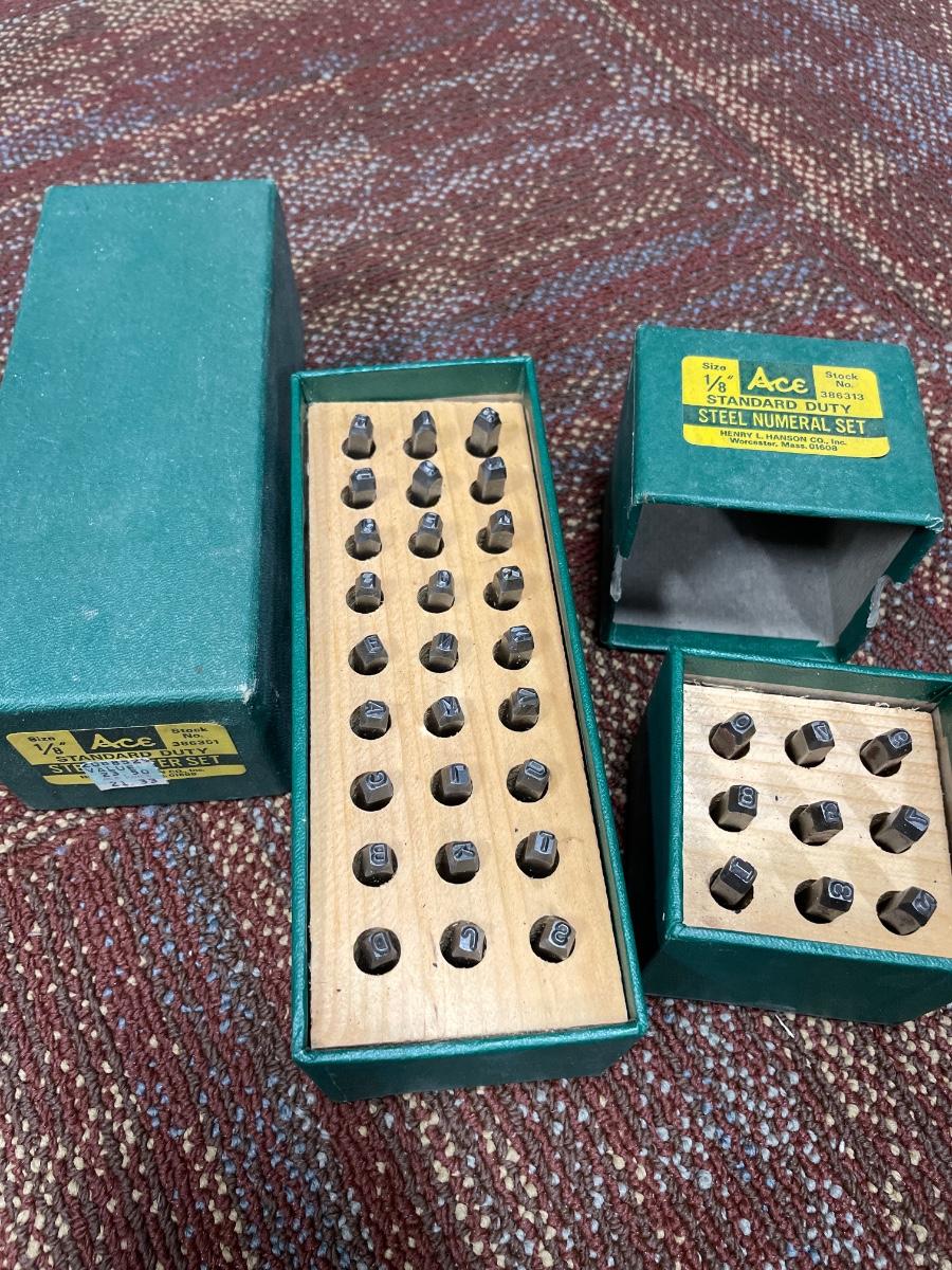 1/8” steel letter & numeral sets | EstateSales.org
