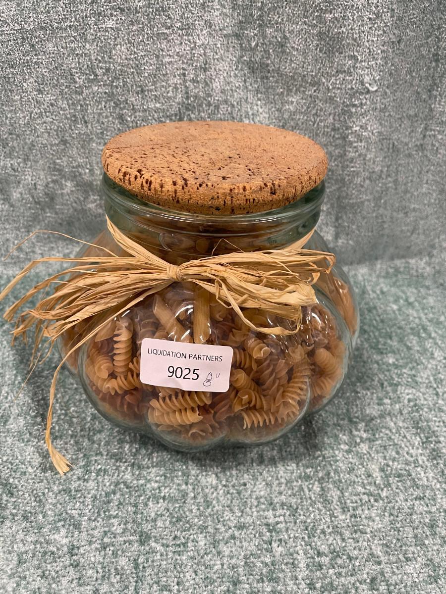 8" Pasta Jar with Cork Lid | EstateSales.org