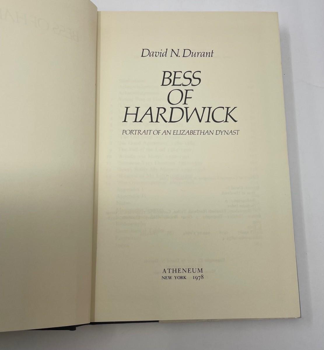 Bess Of Hardwick Portrait of an Elizabethan Dynast. David N. Durant ...