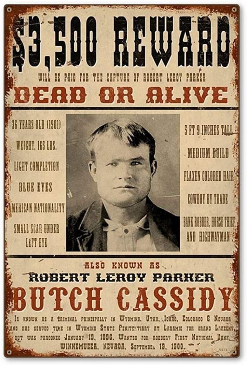 Butch Cassidy Wanted Poster Reprint | EstateSales.org
