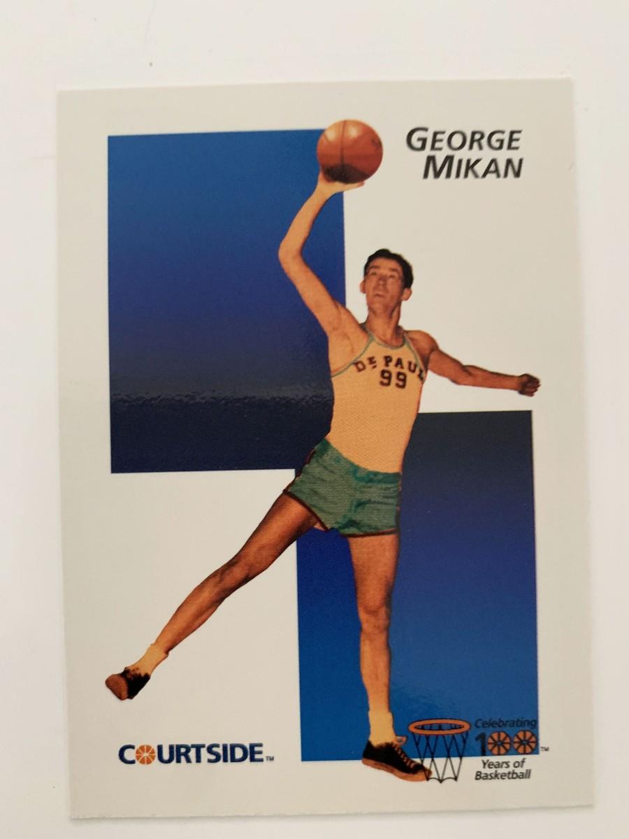 George Mikan Courtside Basketball Card | EstateSales.org