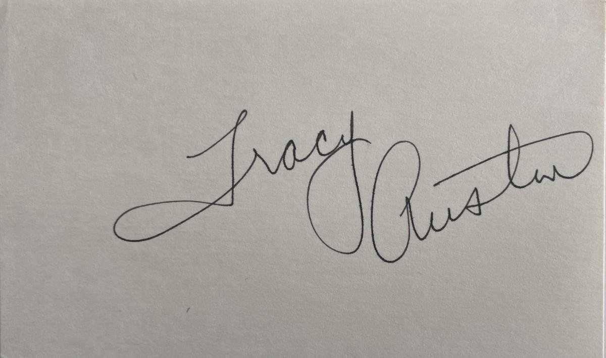 Tennis player Tracy Austin original signature | EstateSales.org