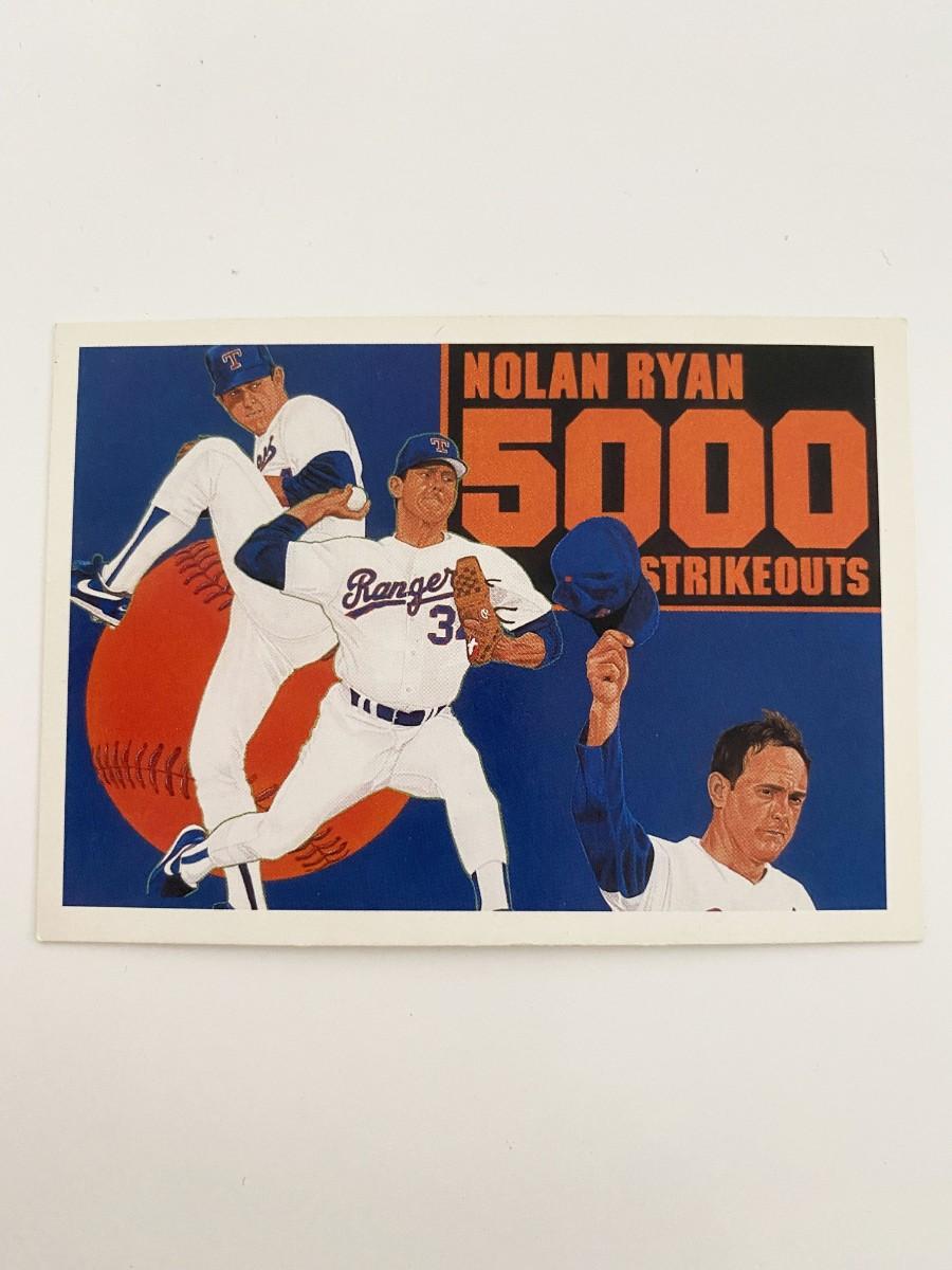 Nolan Ryan Texas Rangers 5000 Strikeouts Baseball Card | EstateSales.org