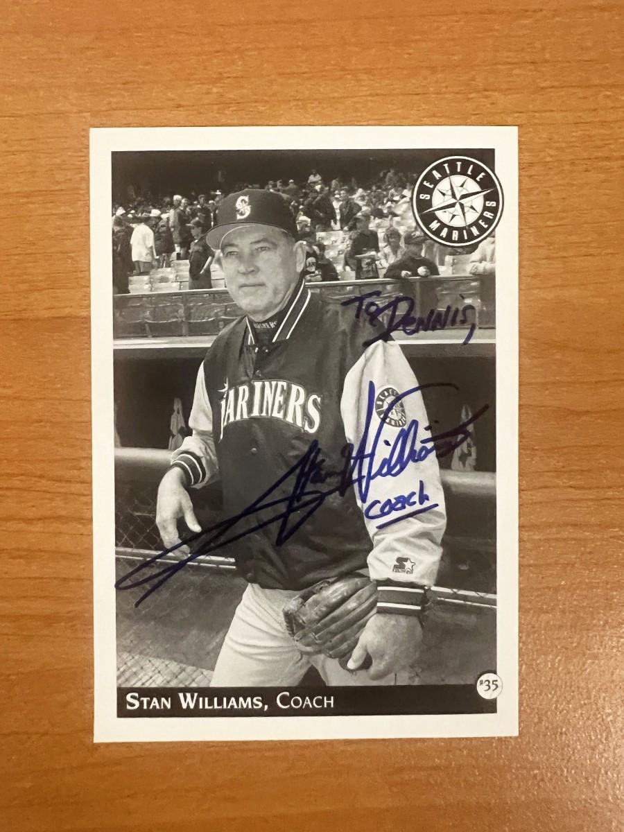 1998-99 Seattle Mariners Coach Stan Williams Signed Photo | EstateSales.org