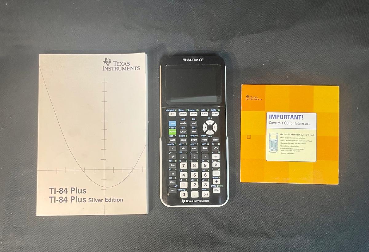 Texas Instruments Ti-84 Plus CE Color Graphing Calculator Bundle ...