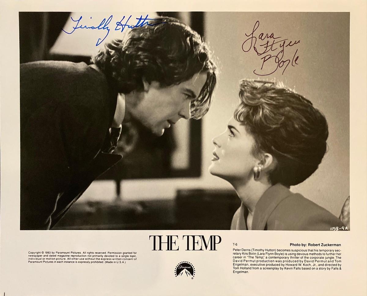 The Temp Lara Flynn Boyle and Timothy Hutton signed movie photo ...