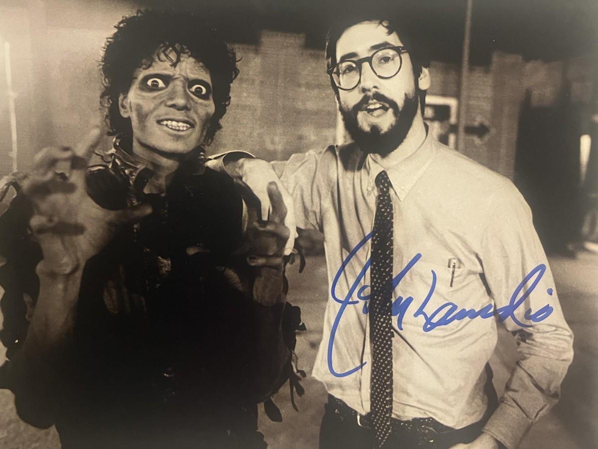 Michael Jackson Thriller John Landis signed photo | EstateSales.org