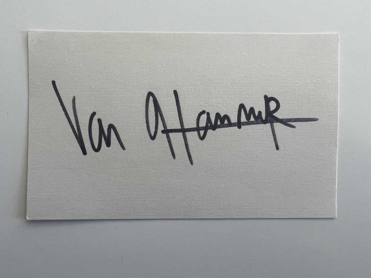 Van Hammer original signature | EstateSales.org