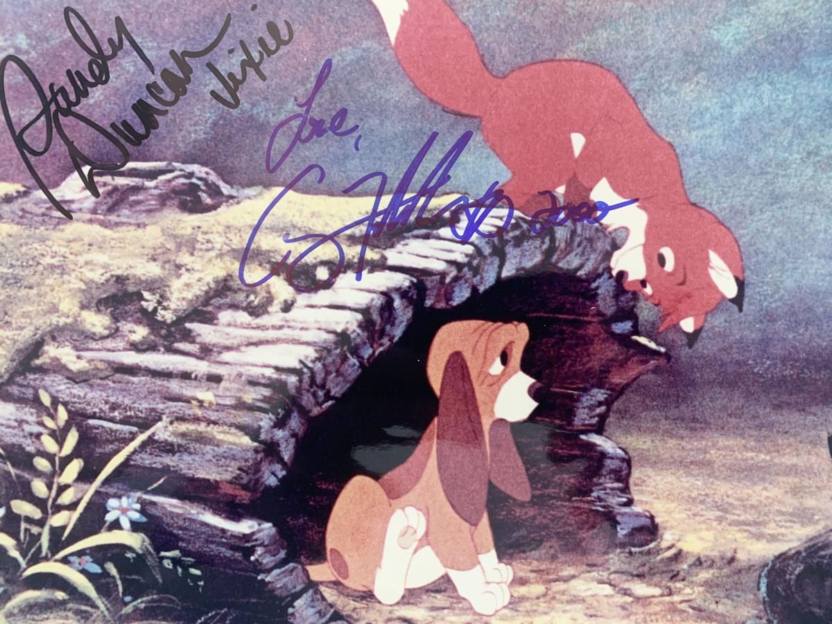 The Fox and the Hound Sandy Duncan and Cory Feldman signed photo ...