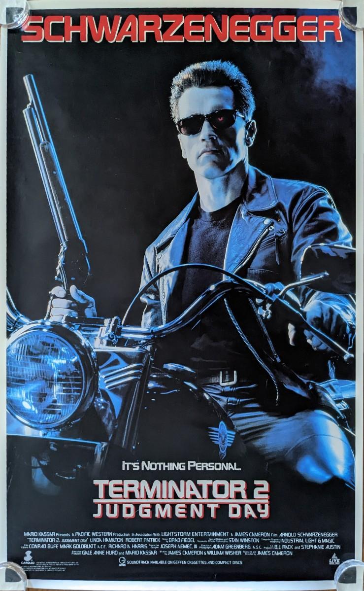 Terminator 2: Judgement Day 1991 Original One Sheet Movie Poster ...
