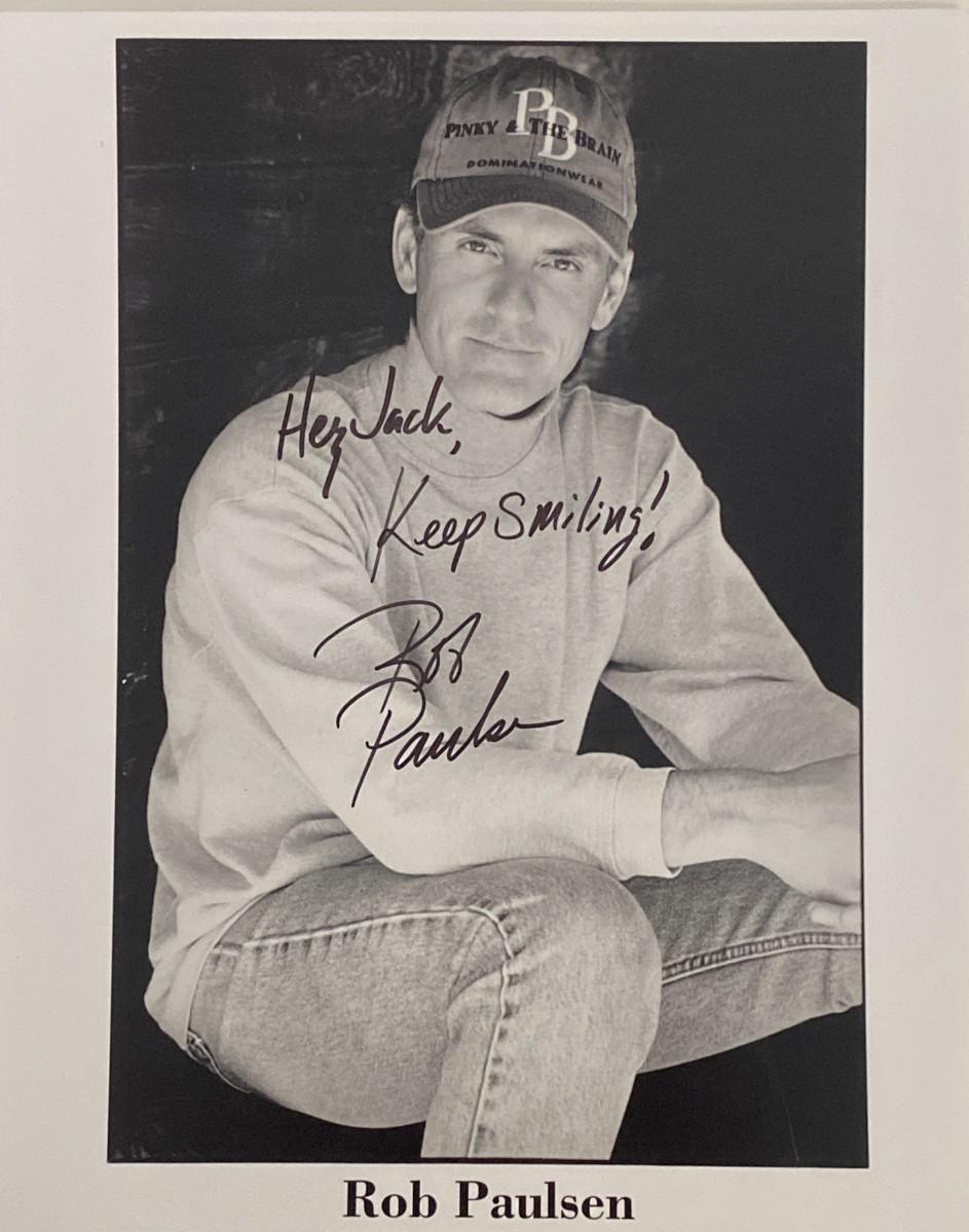 Voice actor Rob Paulsen signed photo | EstateSales.org