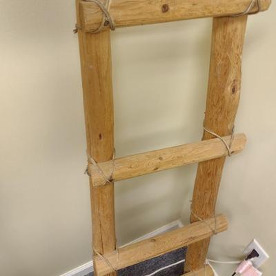 Solid Wood Native American Kiva Ladder | EstateSales.org