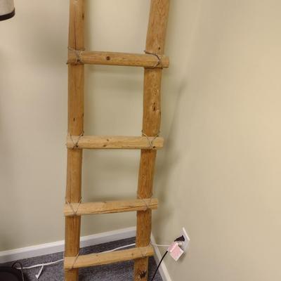 Solid Wood Native American Kiva Ladder | EstateSales.org