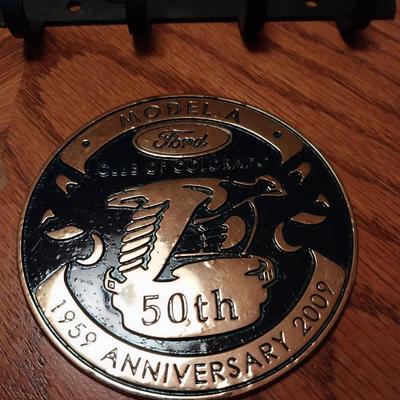 FORD MODEL A KEY HOLDER, PATCHES, PIN AND MEDALLION | EstateSales.org