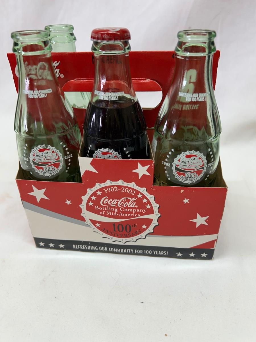 Coca Cola Coke 100 Year Anniversary Glass Coke Bottles | EstateSales.org