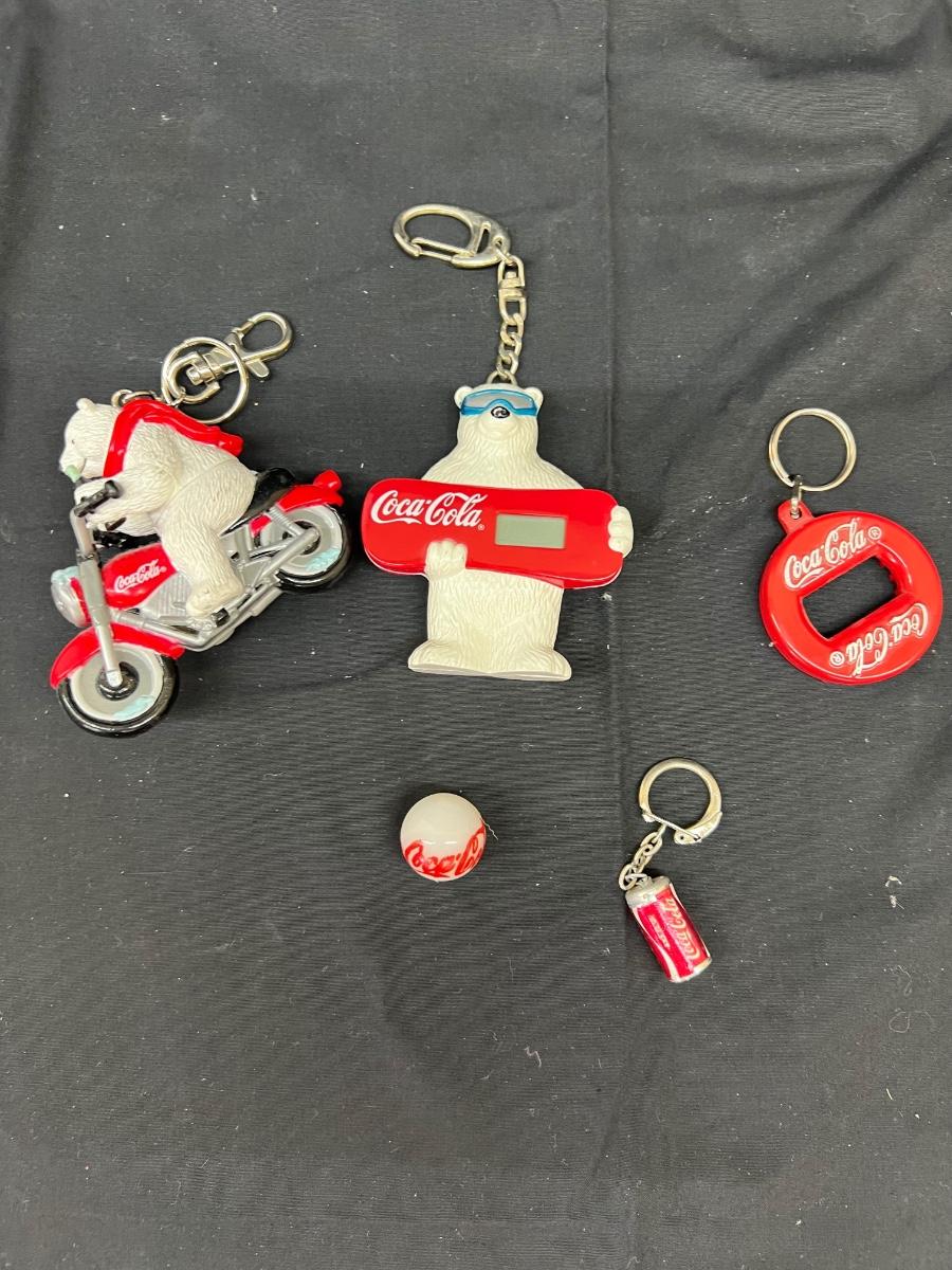 Vintage Coca Cola Keychains and Marble | EstateSales.org