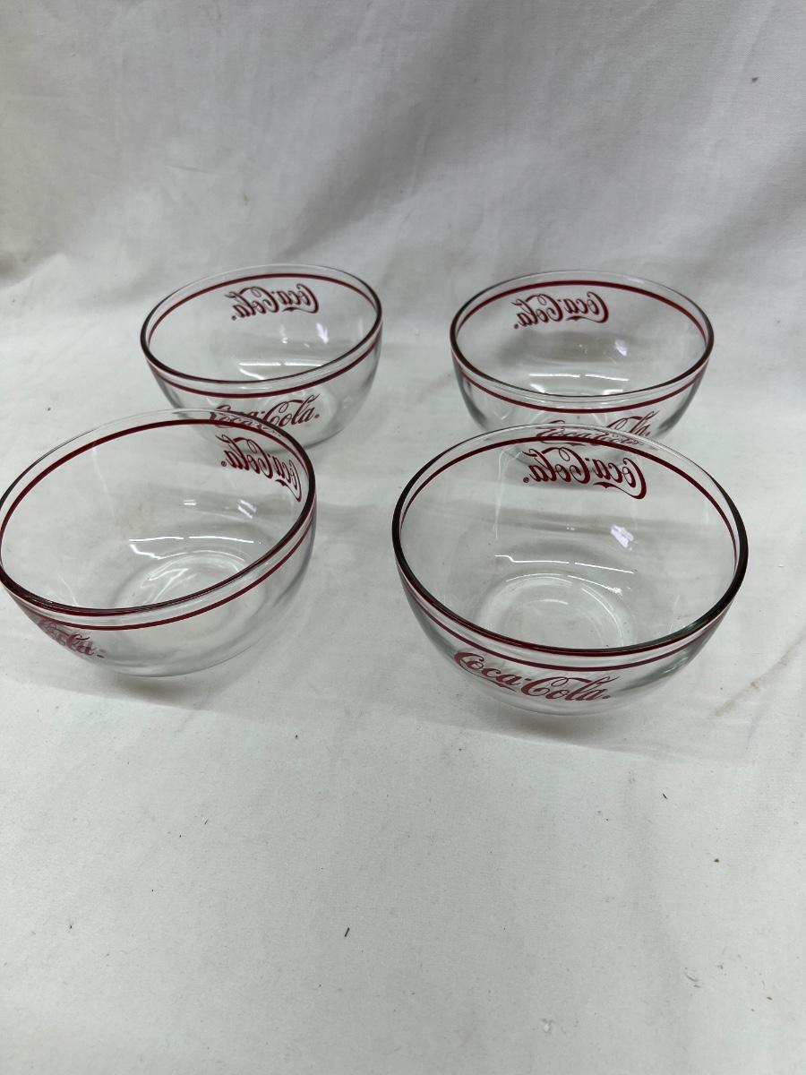 Vintage Coke Coca-Cola Cereal Bowls 5 1/2" Round | EstateSales.org