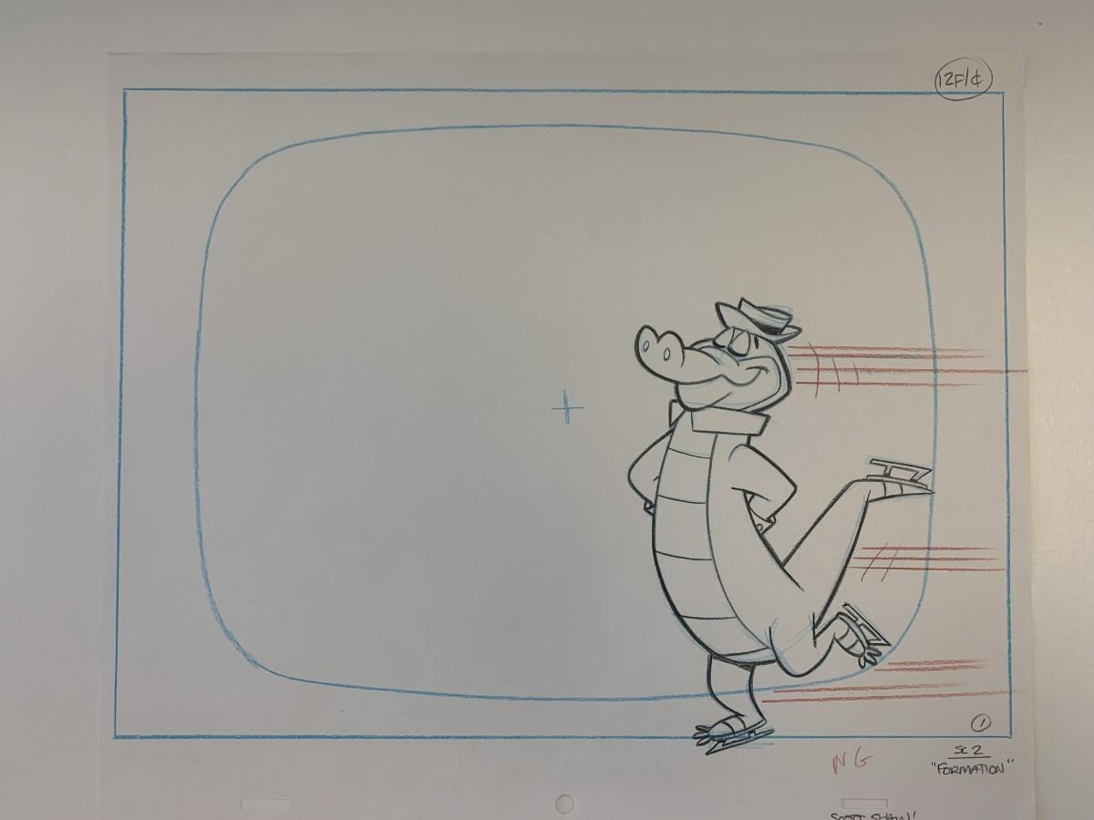 Wally Gator original artwork for animation cel | EstateSales.org