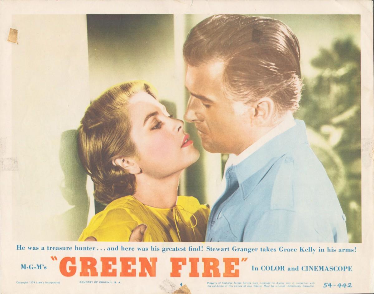 Green Fire 1954 original vintage lobby card | EstateSales.org