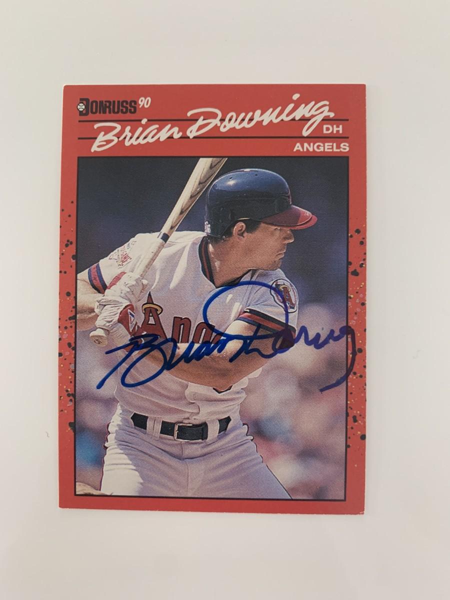 Brian Downing signed baseball card | EstateSales.org
