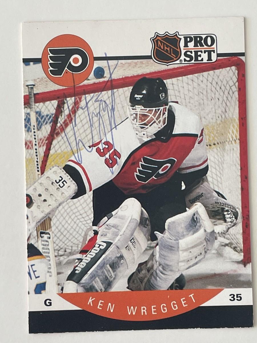 Philadelphia Flyers Ken Wregget 1990 Pro Set #226 signed trading card ...